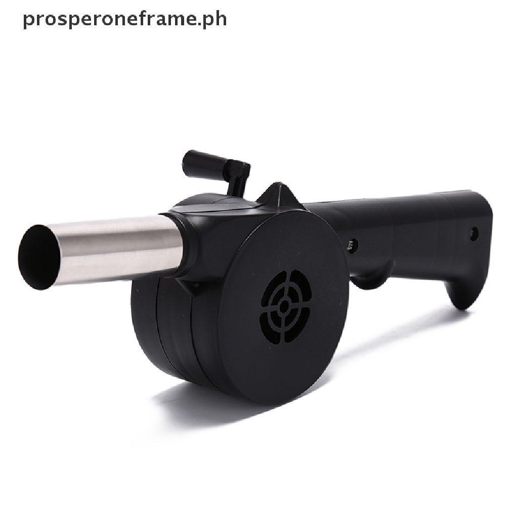 【prosperoneframe】 outdoor bbq hand crank powered fan air blower for ...