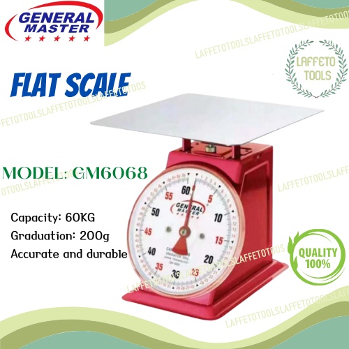 60KG FLAT General Master Dial Spring Weighing Scale HIGH QUALITY JAPAN ...