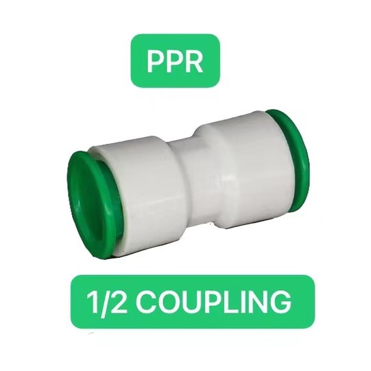 PPR QUICK CONNECTOR 1/2'' 3/4'' 1'' HOT-MELT-FREE HOT & COLD WATER PIPE PPR FITTINGS | Shopee ...