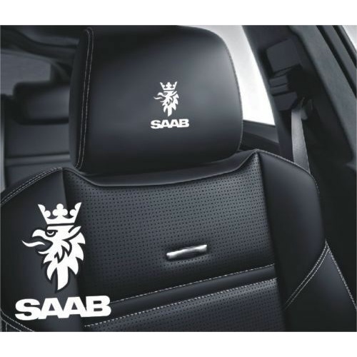 5x SAAB Sticker logo for leather seats and other flat and smooth ...