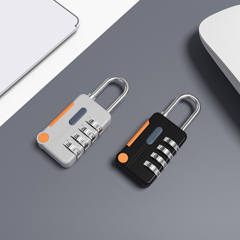 PCF* 4 Digit Code Combination Padlock Zinc Alloy Security Travel Lock ...