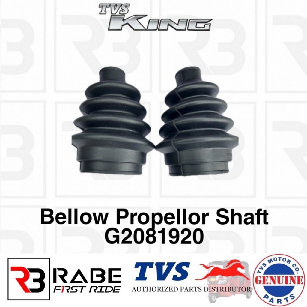 2 PCS. Rubber boots bellow propeller shaft TVS KING GENUINE | Shopee ...