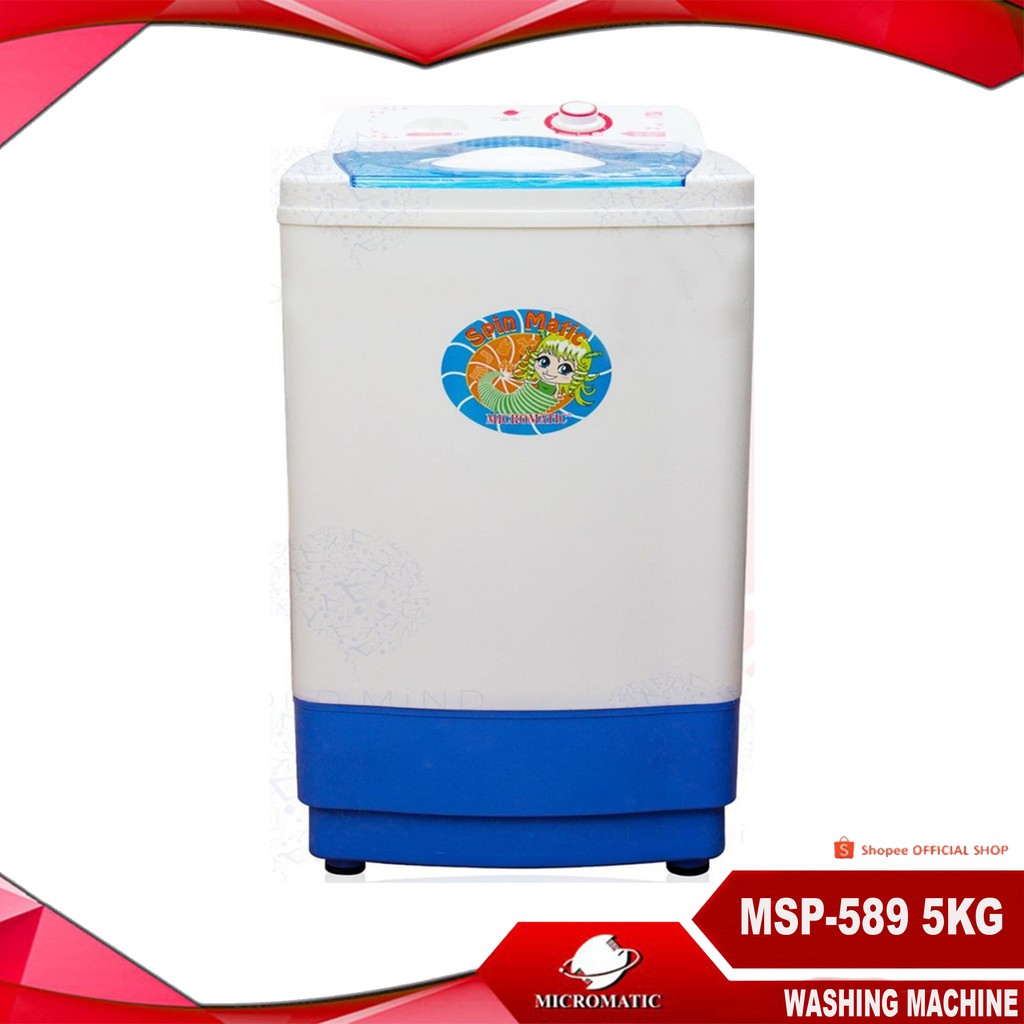Micromatic MSP-589 5kg Powerful Super Spin Dryer | Shopee Philippines