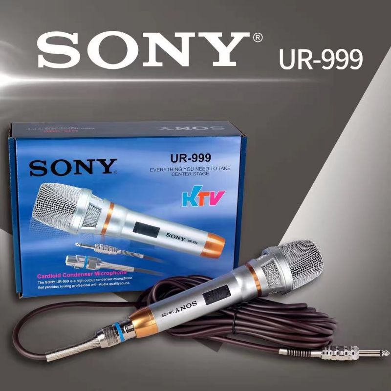 Sony Dynamic Microphone Heavy Duty Wired Microphone | Shopee Philippines