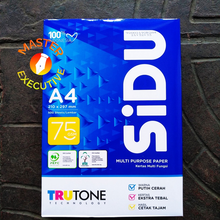 [Rim] Sinar Dunia SiDu/ A4 HVS Paper 75 gsm 210 x 297 mm | Shopee ...
