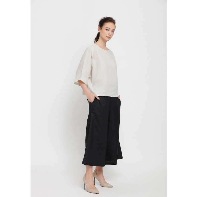 Linen Top in Pebble Grey | Shopee Philippines