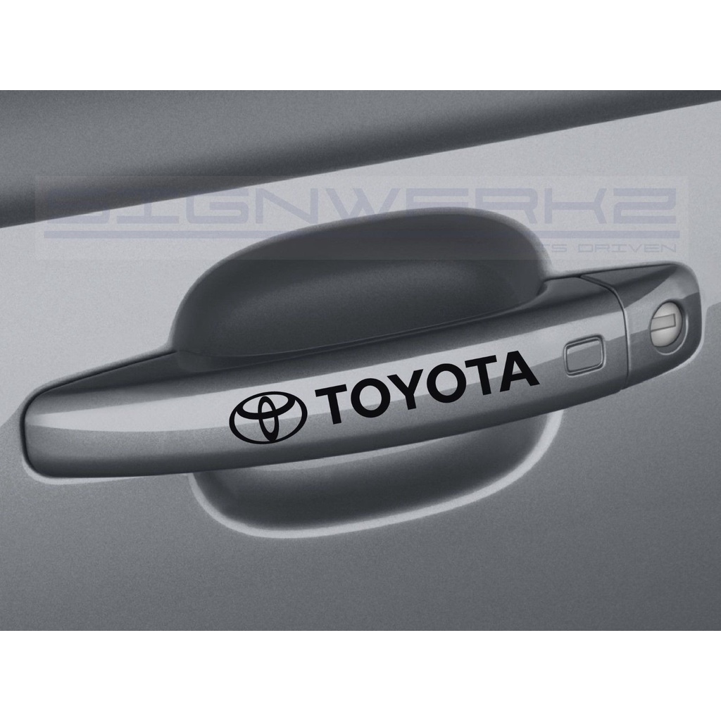 Toyota Door Handle Decal Sticker logo TRD Camry Celica FRS 4 runners ...