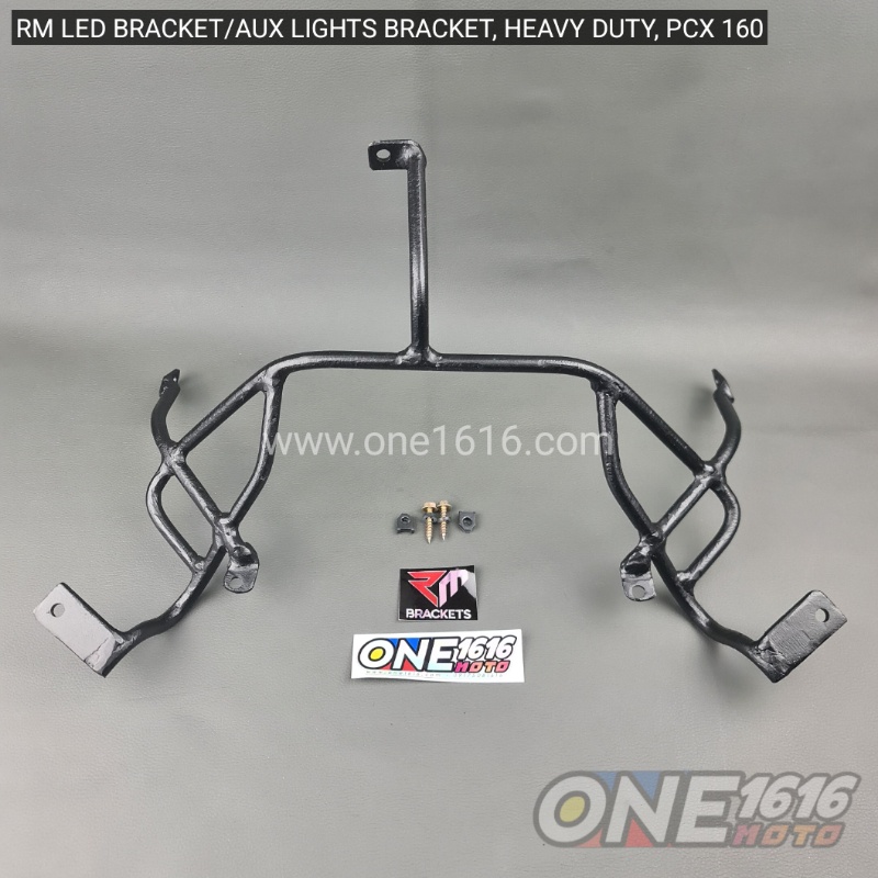 RM LED BRACKET PCX 150 160 AUXILLIARY LIGHTS BRACKET BLACK POWDER ...