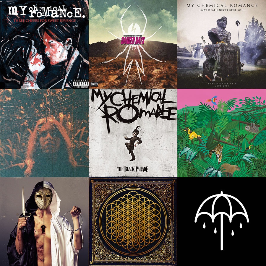 Bring Me The Horizon/MC Romance Album Covers [Vinyl-Style UV Print on ...