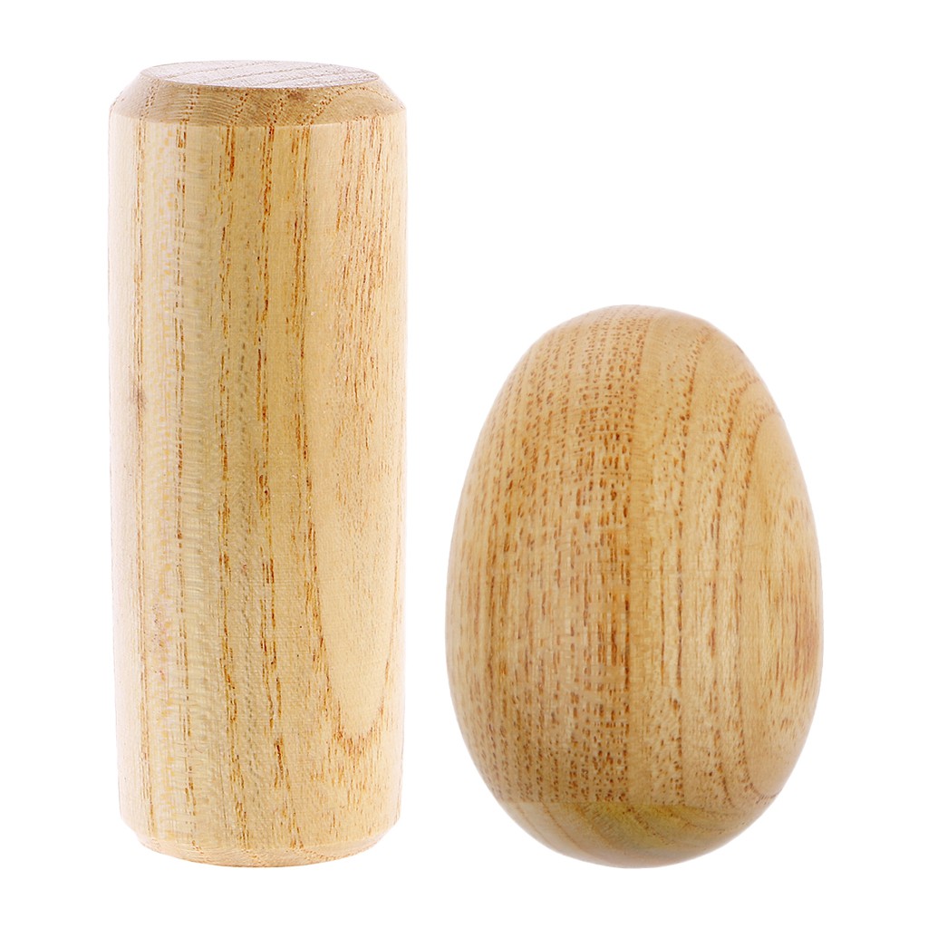 Round Wooden Sand Maraca Shaker + Sand Maracas Musical Instrument ...