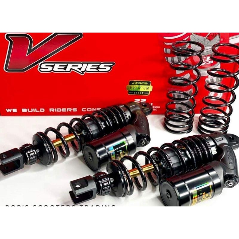 RCB VD SERIES DUAL SHOCK ABSORBER PREMIUM BLACK EDITION FOR YAMAHA ...