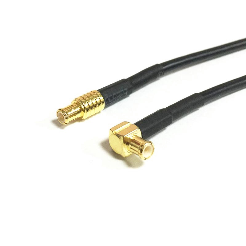 New MCX Male Plug to MCX Male Right Angle Connector RG174 Jumper Cable ...