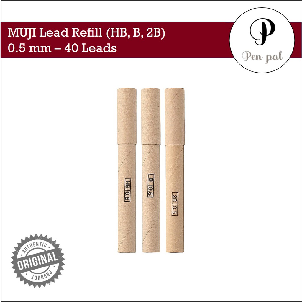 MUJI Lead Refill (0.5 mm) - 40 Leads | Shopee Philippines