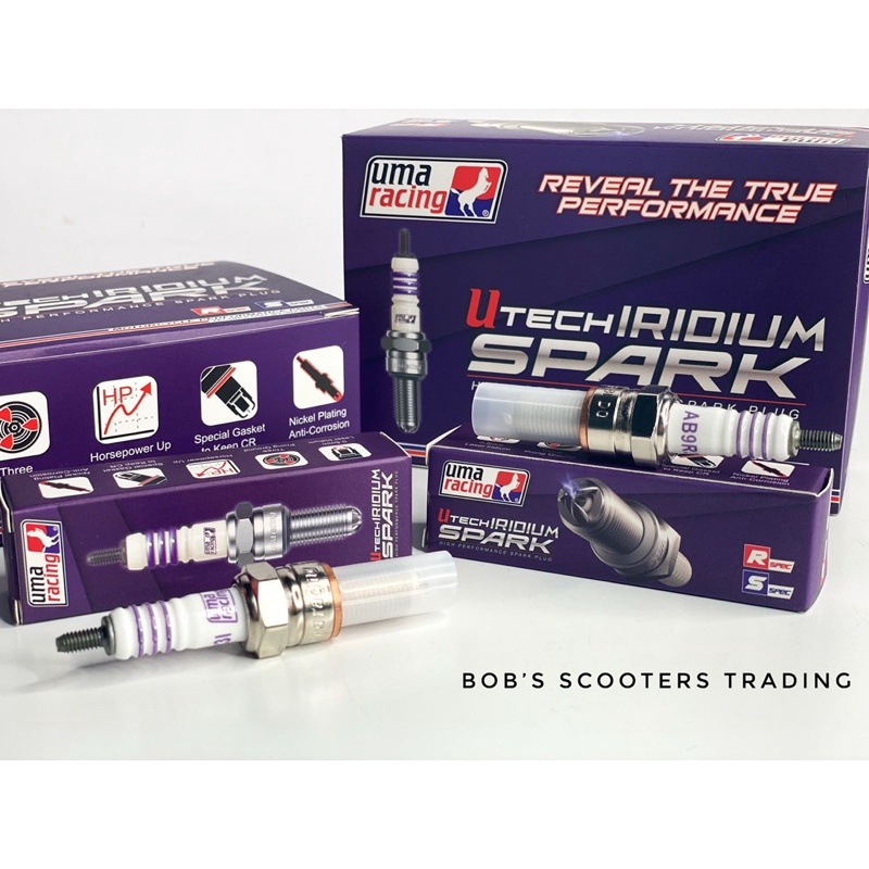UMA Racing Spark Plug #8 #9 LONG THREAD (SNIPER RAIDER NMAX AEROX CLICK ...