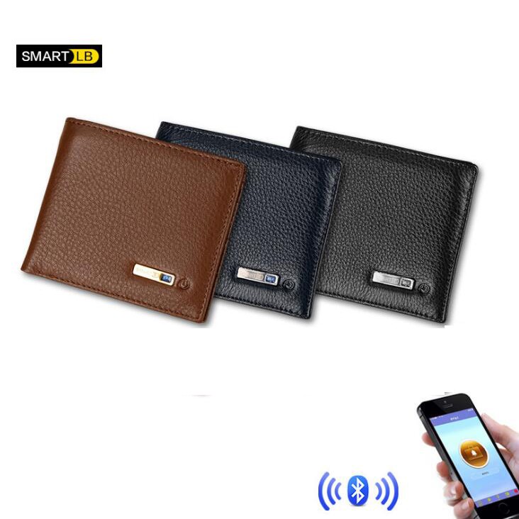 【New product】GENUINE Leather Mens Smart Wallet Bluetooth Anti Lost ...