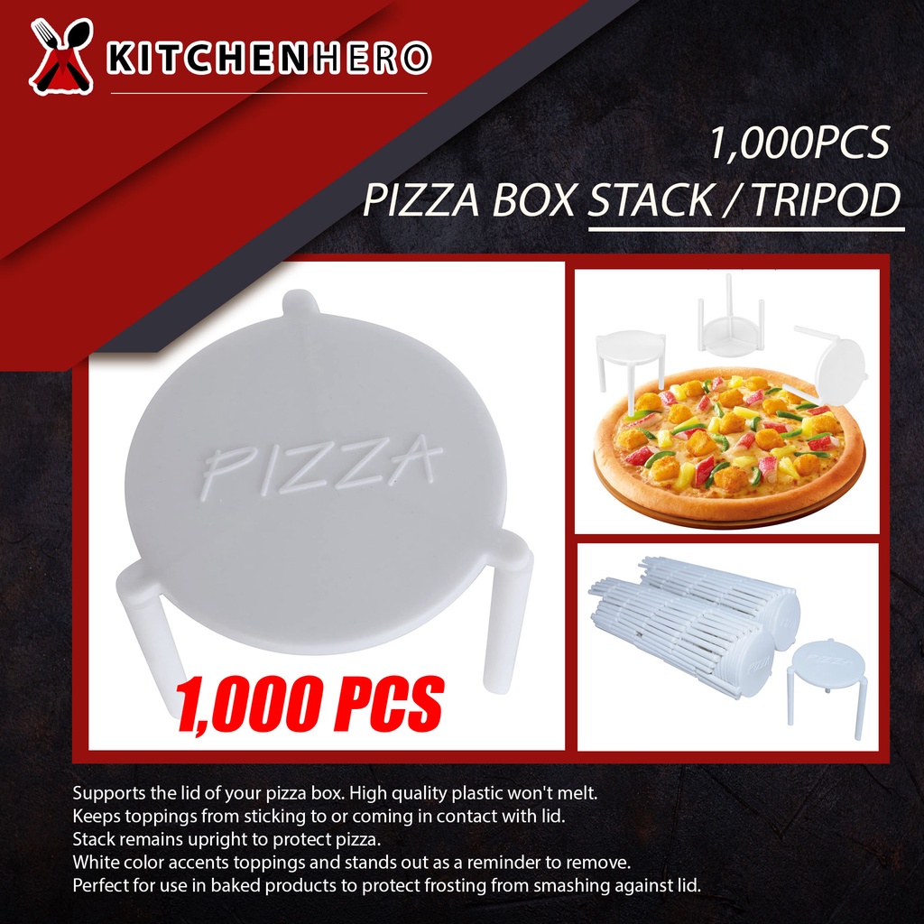 1,000pcs Pizza Tripod Box Stand / Pizza Saver Stand White | Shopee ...