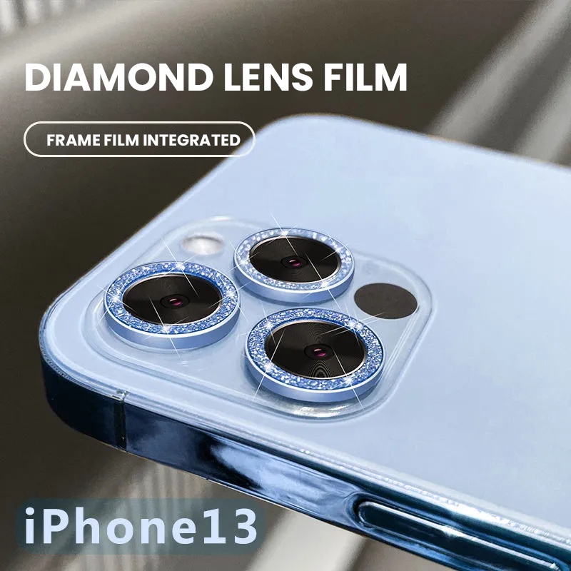 compatible for iPhone13 diamond lens film 11/12Promax mobile phone rear ...