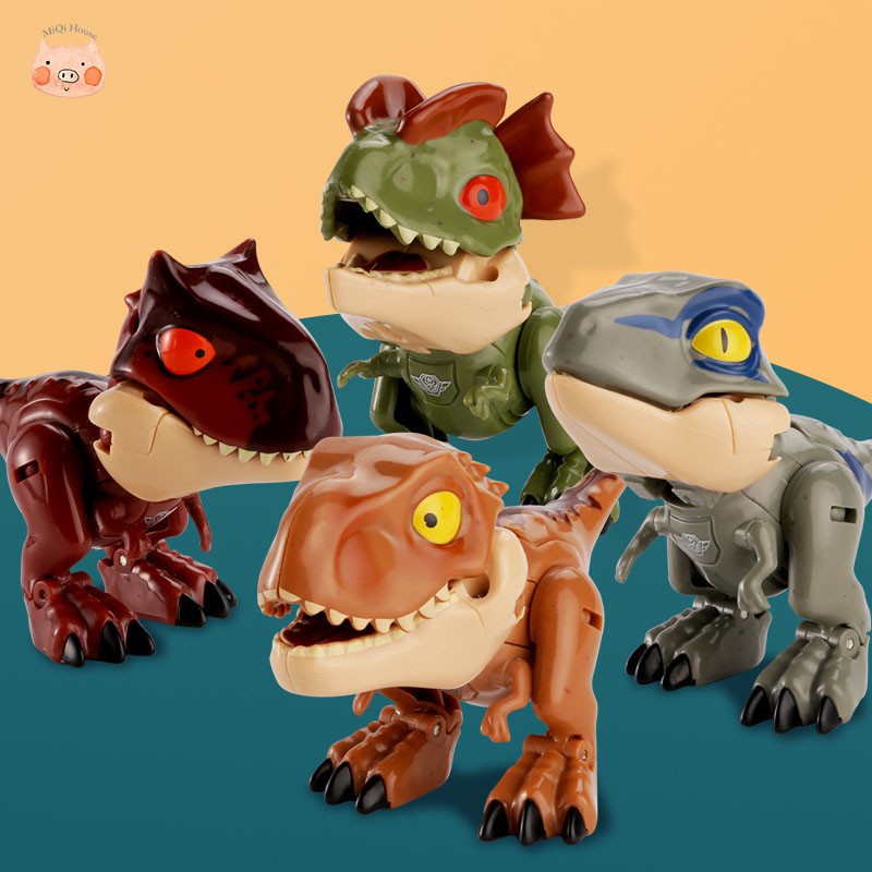 Jurassic Morphing Dinosaur Tyrannosaurus Rex Dilophosaurus Velociraptor ...