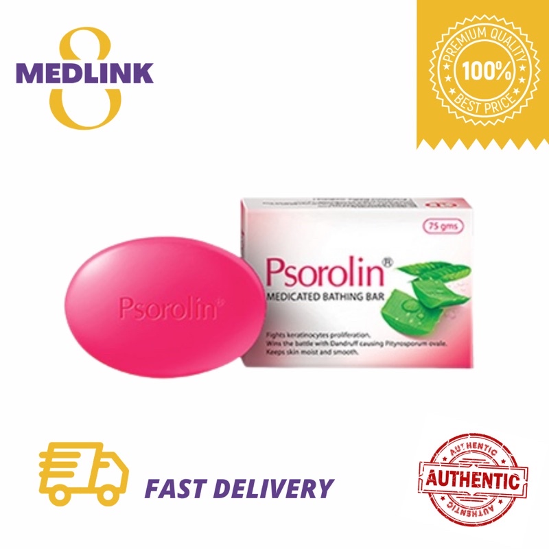 Psorolin Medicated Bar (authentic soap for Psoriasis, Dry Skin ...