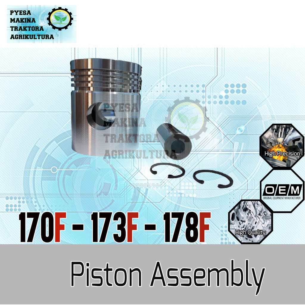 Piston Assy 170F 173F 178F 170 173 178 Assy Air Cooled Diesel Engine | Shopee Philippines