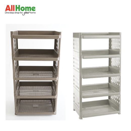 MEGABOX Wide Utility Rack 5 Layer (Brown, Light Gray) | Shopee Philippines