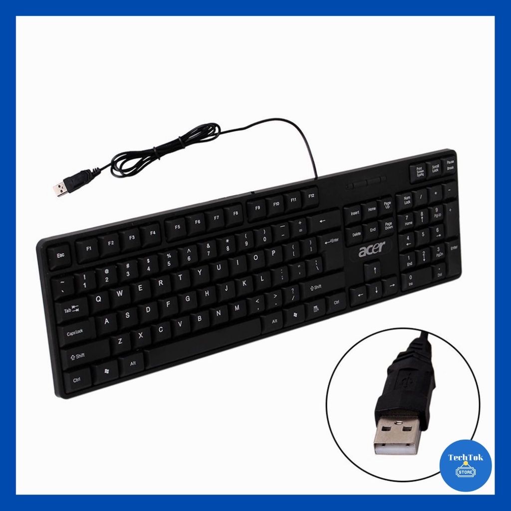 TechTok Business Game 2-in-1 USB Wired Keyboard (AR-680) | Shopee ...