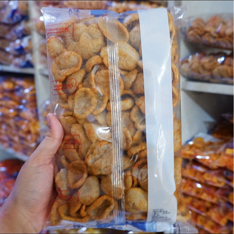 Spicy Round Jengkol Crackers, Snack 7000, Typical of Cimahi, Bandung ...