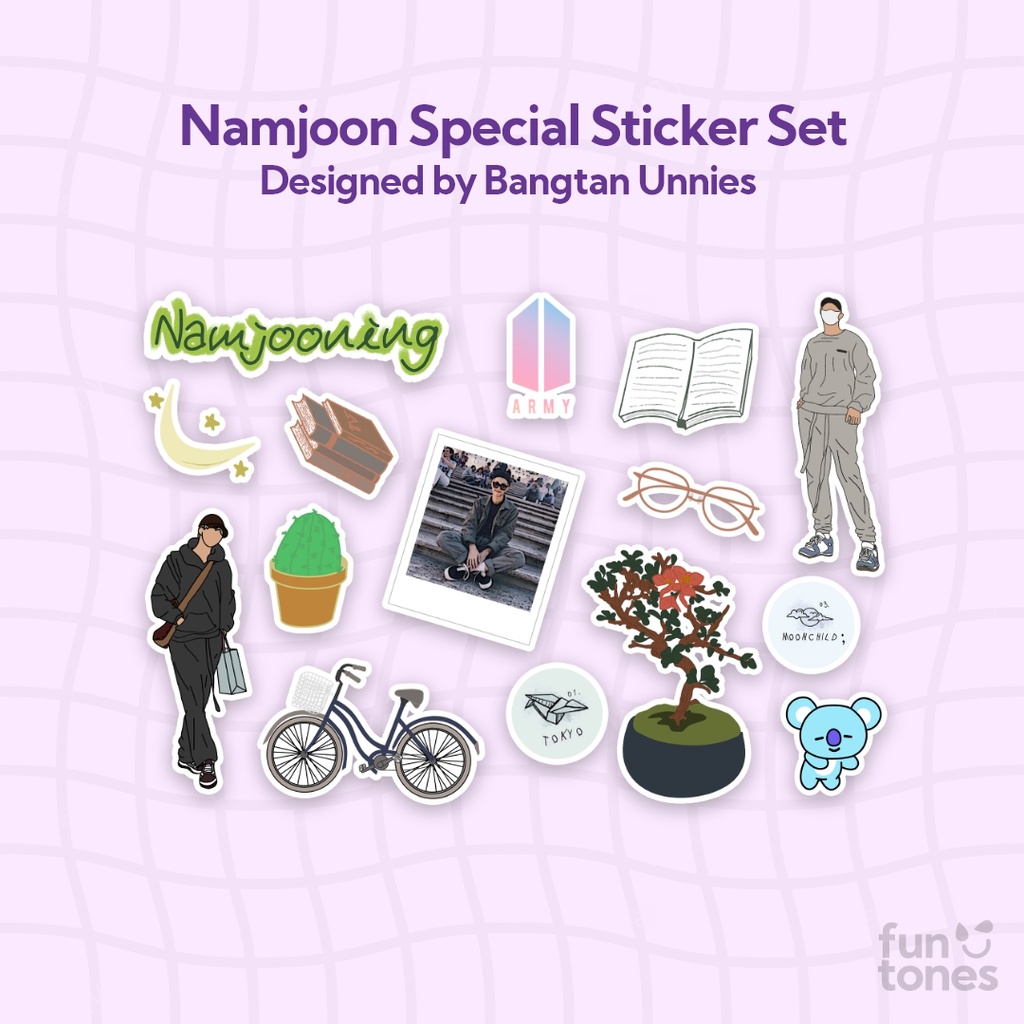 BTS Namjoon Special Aesthetic Sticker Set | Shopee Philippines