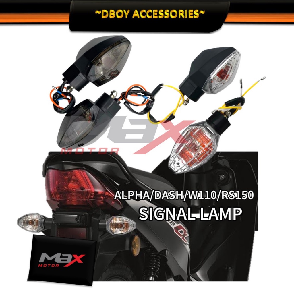 Rs150 W110 CX110 ALPHA DASH Signal Light Smoke CX WAVE-110 RS-150 Rs150R LAMP LAMP LAMP REAR ...