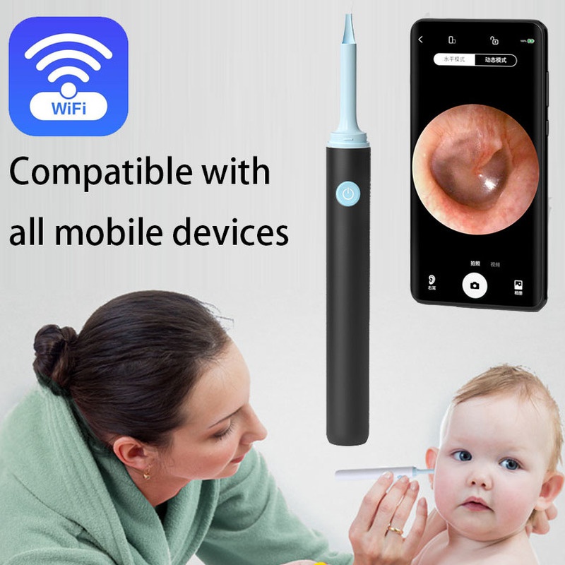 (Compatible with All Mobile Devices) Wifi Intelligent Visual Earpick ...