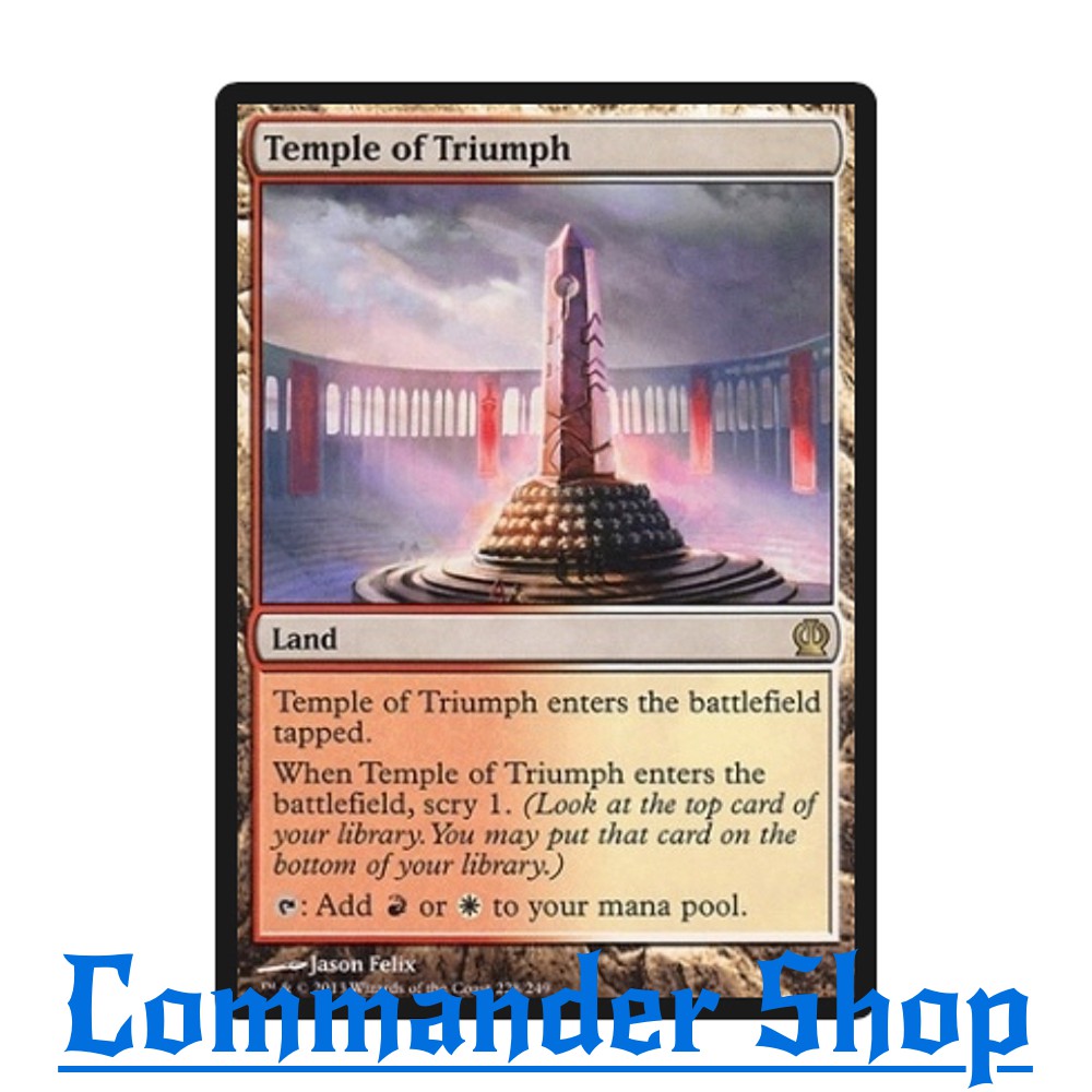 Temple of Triumph (Land) Color Red White Card Magic The Gathering (MTG ...