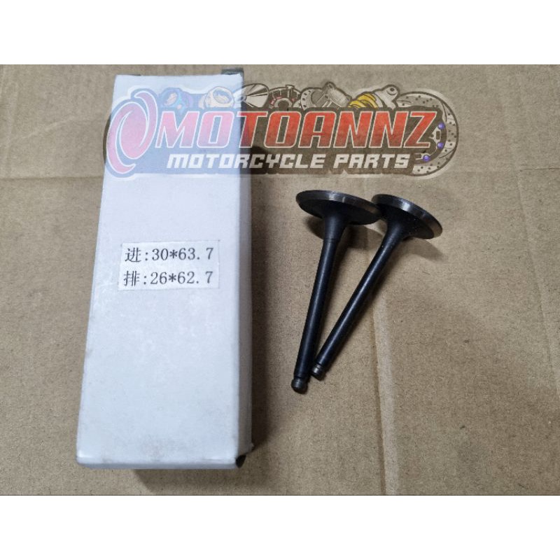 ENGINE VALVE / BIG VALVE Racing Mio 24/28 26/30 63.7/62.7 5mm stem ...