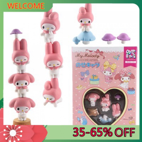 Cartoon Melody Hello Kitty Mickey Mouse Cute Little Twin Stars Mini PVC ...
