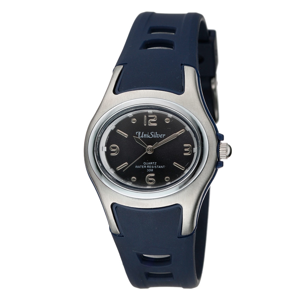 UniSilver TIME LODESTAR Women's Analog Navy Blue Rubber Watch KW2202 ...