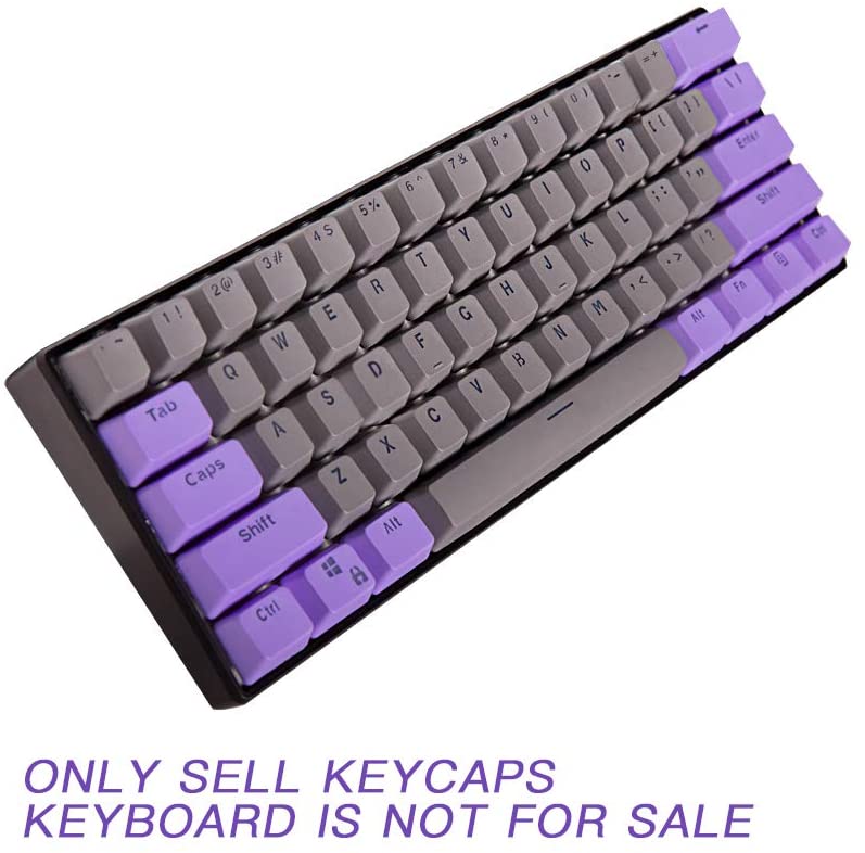 Keycaps, 61 Keycaps Backlight Two-Color Mechanical Keypad PBT Keycap ...