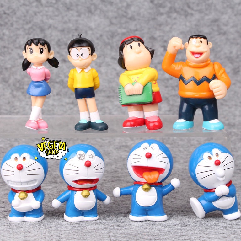 Doraemon Doremon Model - Complete set of 8 Models: Nobita Shizuka Jaian ...