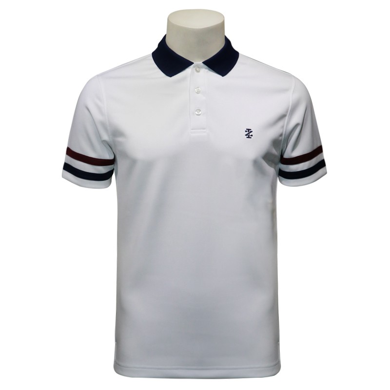 Izod Men's Slim Fit Plain Golf Shirt w/ Self-Fabric Collar (White) | Shopee Philippines