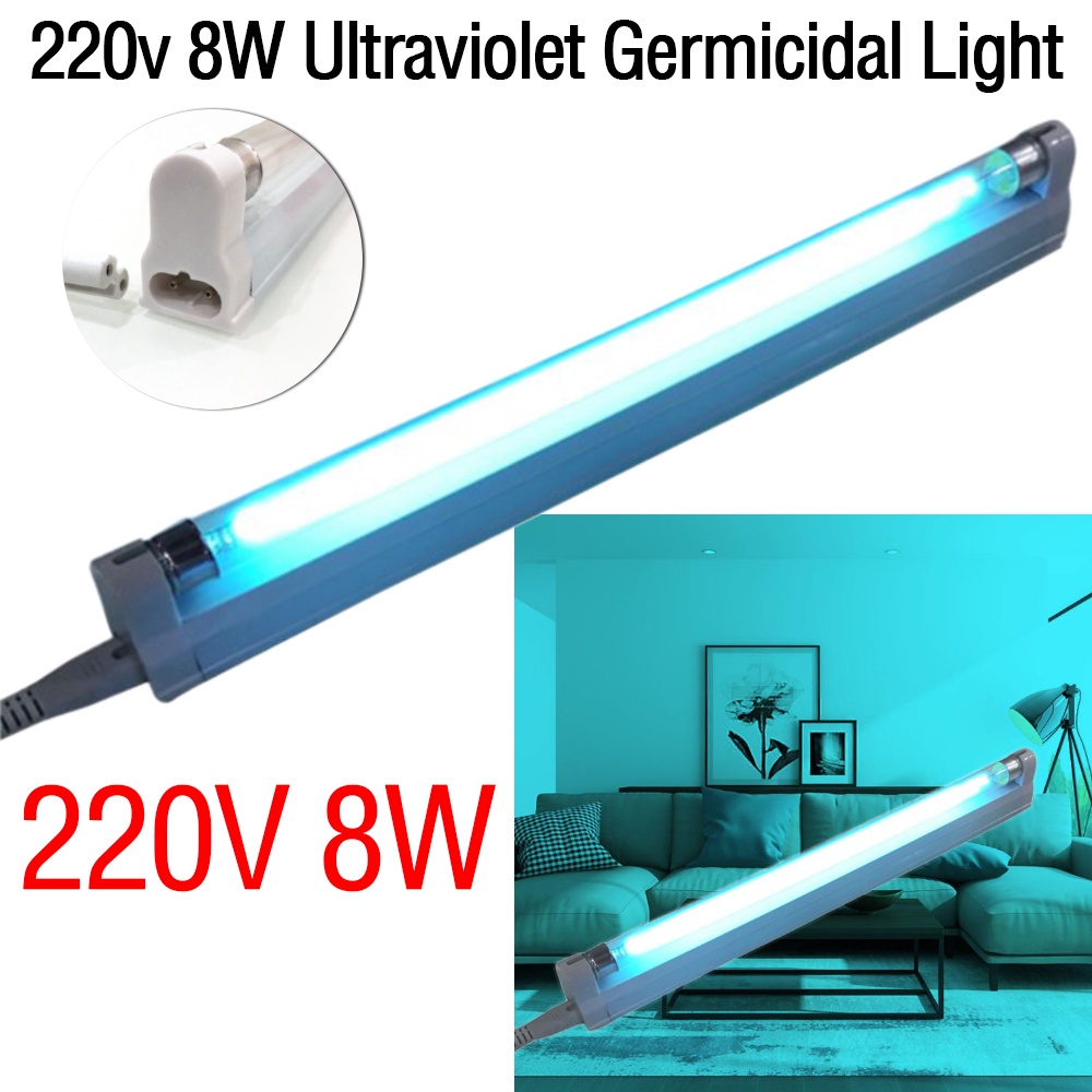 110v/220v 8W Ultraviolet Germicidal Light T5 Tube With Fixture UVC ...