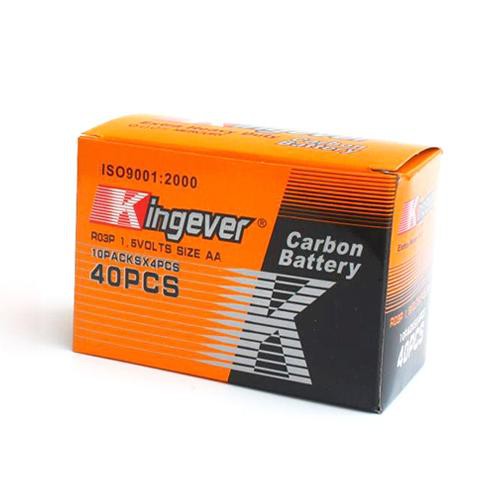Kingever Battery Extra Heavy Duty Battery Super 1.5V AA Carbon Battery ...