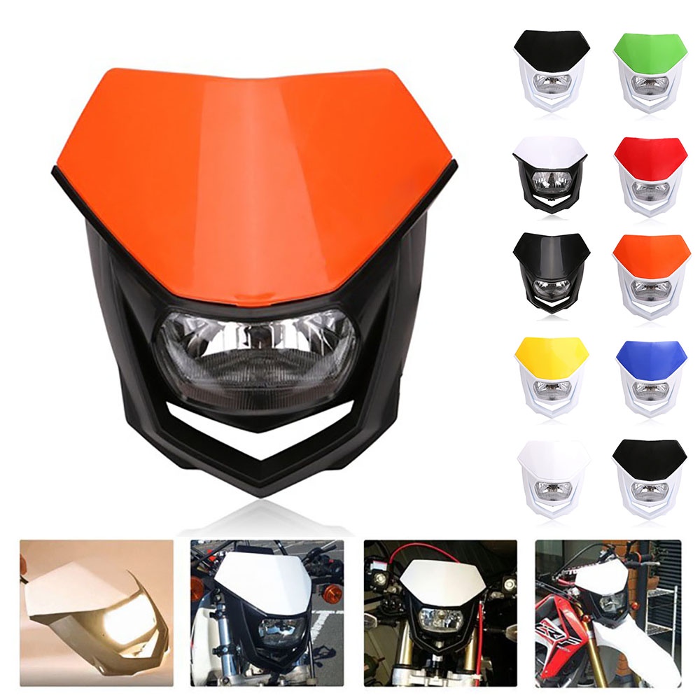 [ Ready Stock ] Universal Motorcycle headlight 12V 35W Headlight Head ...