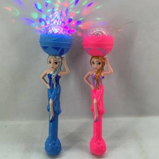 Flame stick princess frozen elsa anna fairy magic wand stick lamp ...