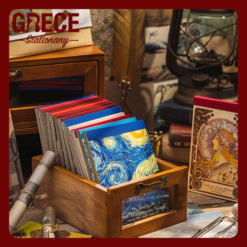 World Famous Painting School Series Creative Retro Handbook Message ...