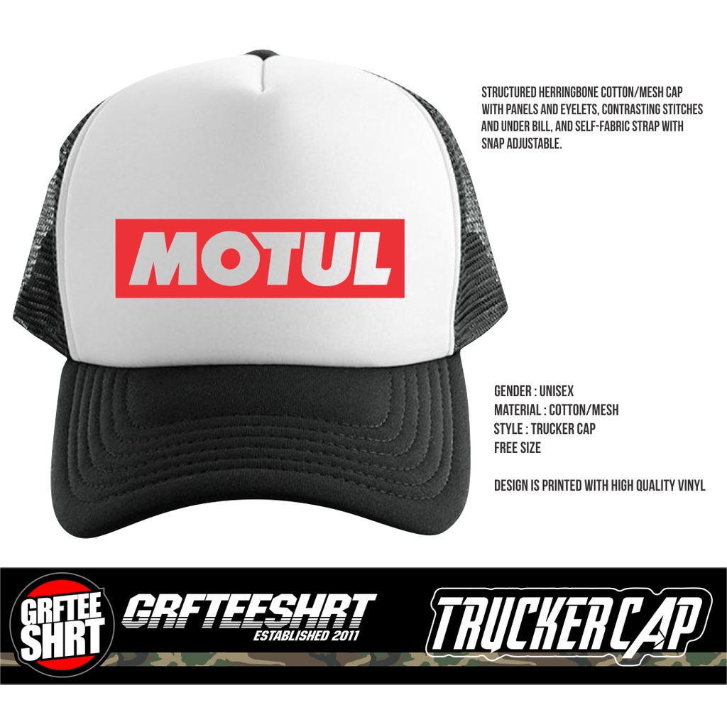 Motul Jdm Racing Trucker Cap Mesh Fashion Net Cap Snapback ...