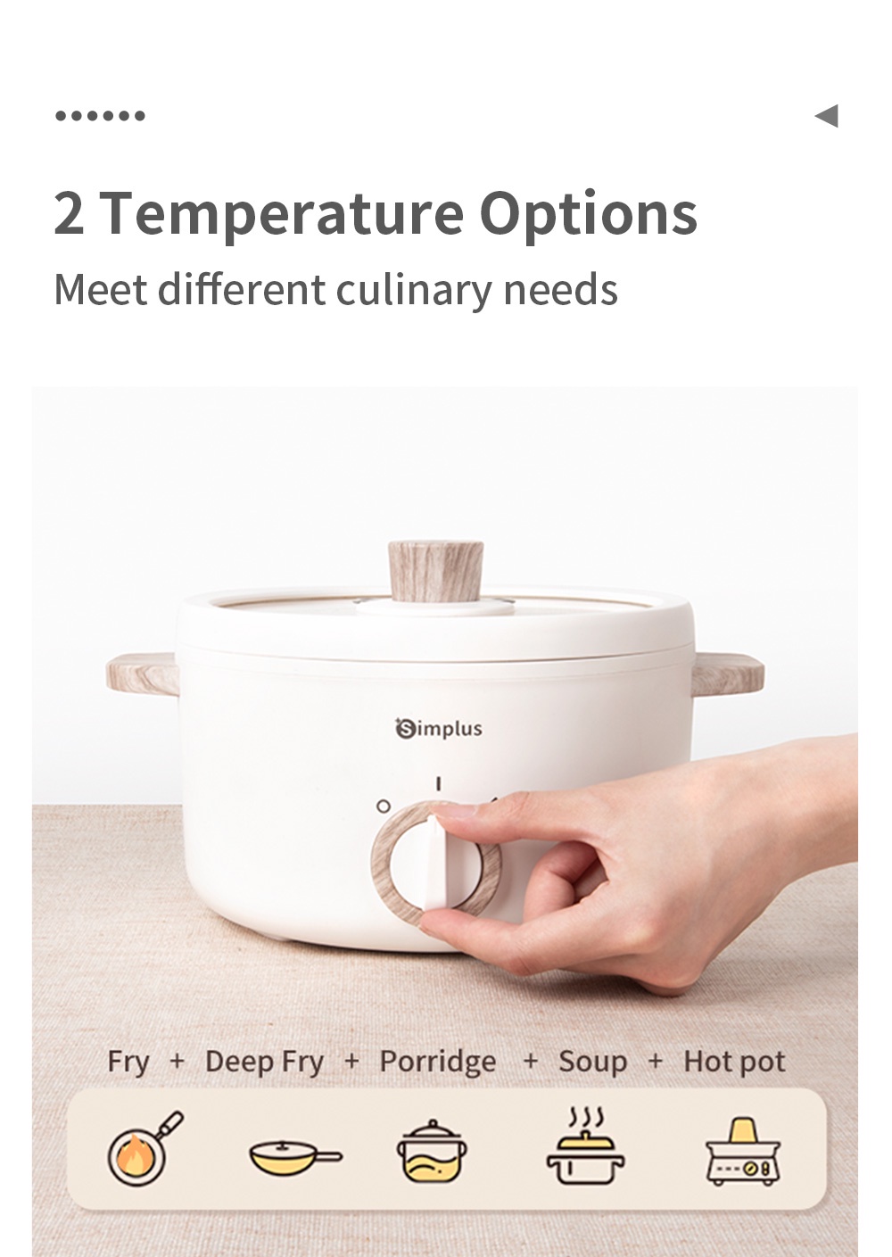 Simplus Rice Cooker Electric Cooker Stainless Steel Steamer Multi ...