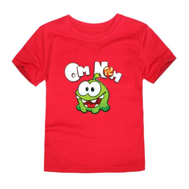 Om nom/Cut the rope t shirt for kids | Shopee Philippines