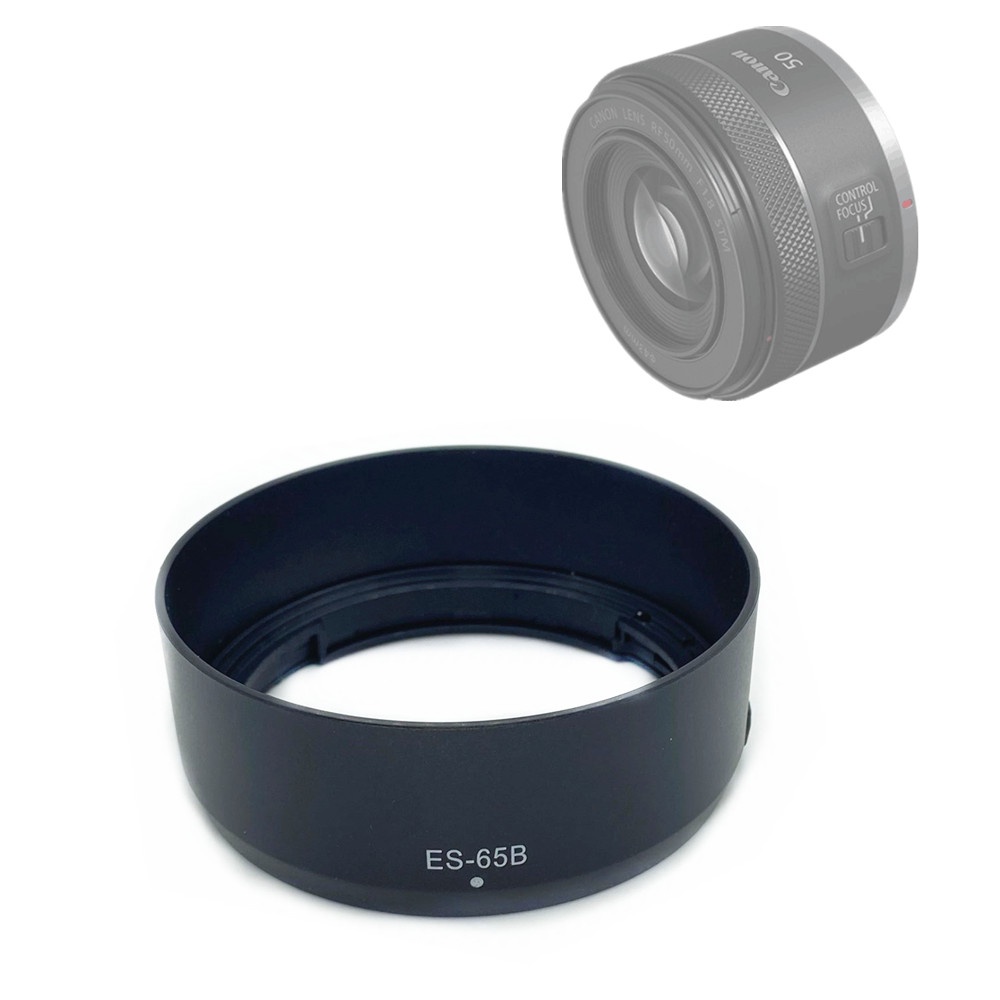 Lens Hood Sunshade replace ES-65B for Canon RF 50mm F1.8 STM ES65B ...
