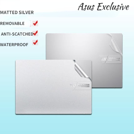 Sticker Laptop Matte silver Sides Skin 14'' 15.6'' 13'' Inch Case FOR ...