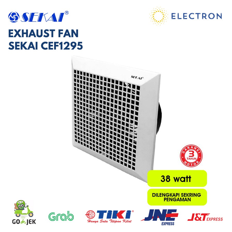 Exhaust Ceiling Fan Sekai Ceiling 12" CEF1295 CEF 1295 Roof Fan ...