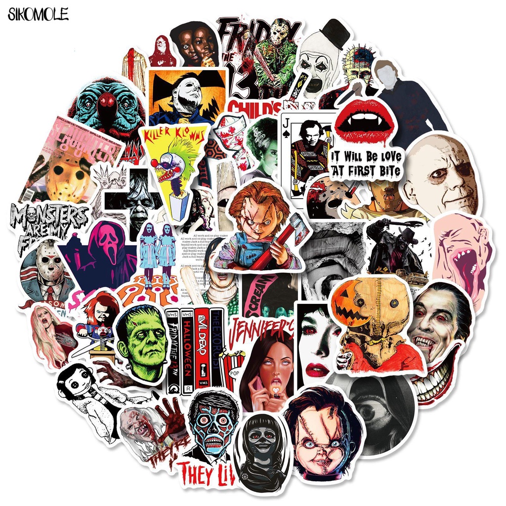 10/30/50PCS Mixed Horror Movie Image Thriller Character Graffiti ...