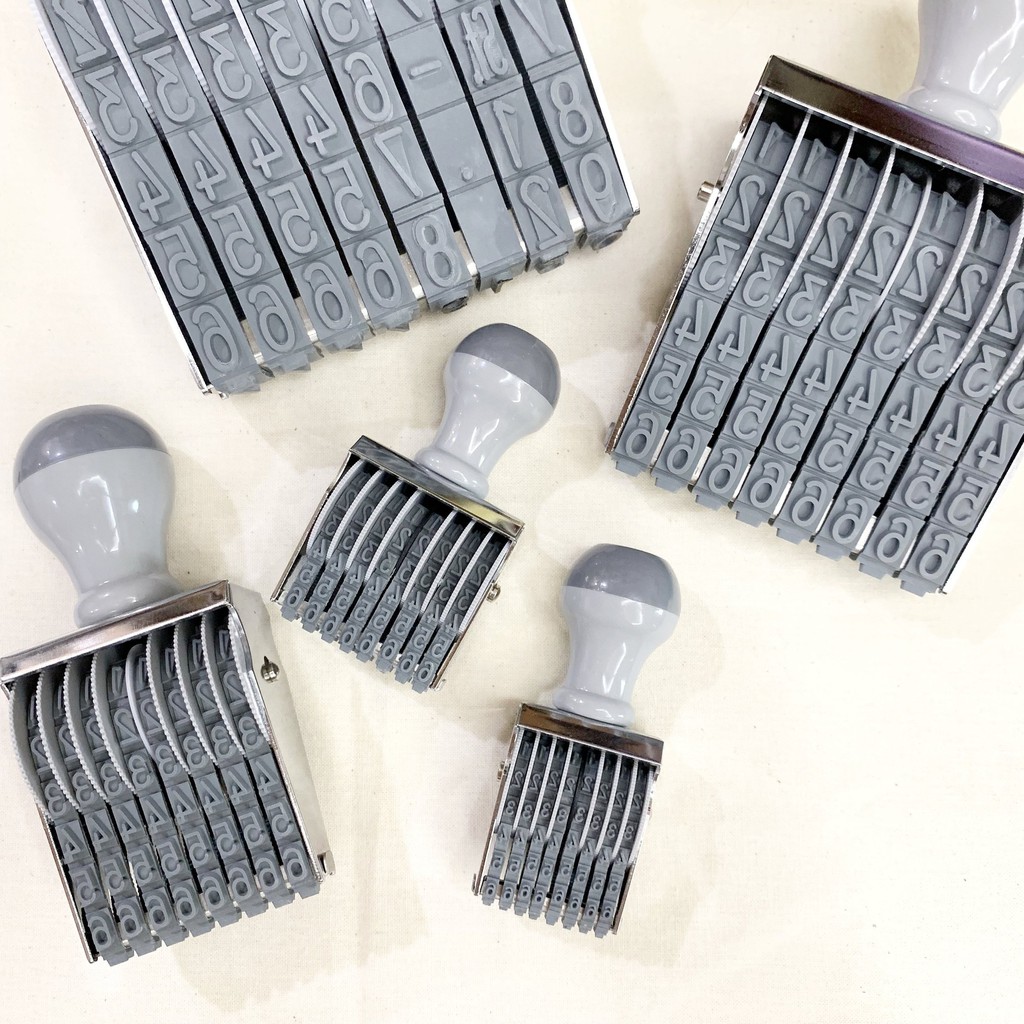 Shiny Numbering Stamp 3mm / 4mm / 5mm Various 8 to 15 Digit Number ...
